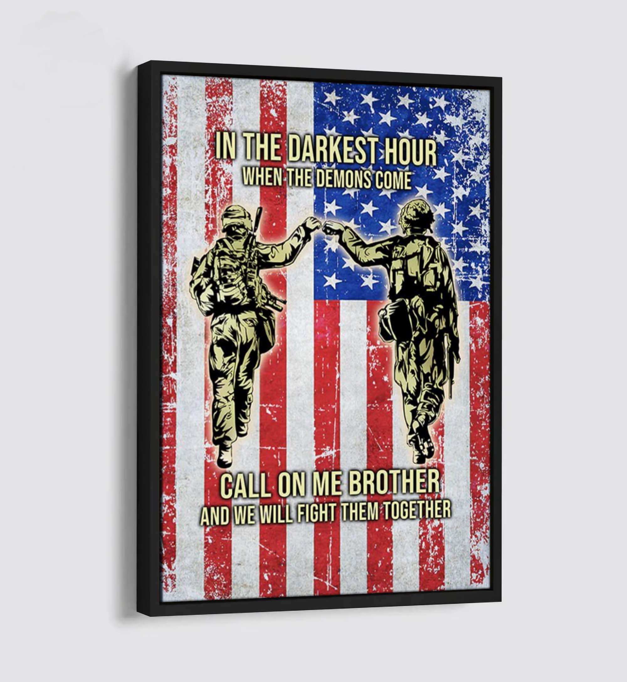Soldier Brother Canvas call on me brother- 4th of july – The Way Home